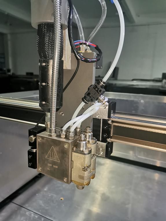 XY gluer glue plotter gluing machine for Corrugated POS/POP displays ...